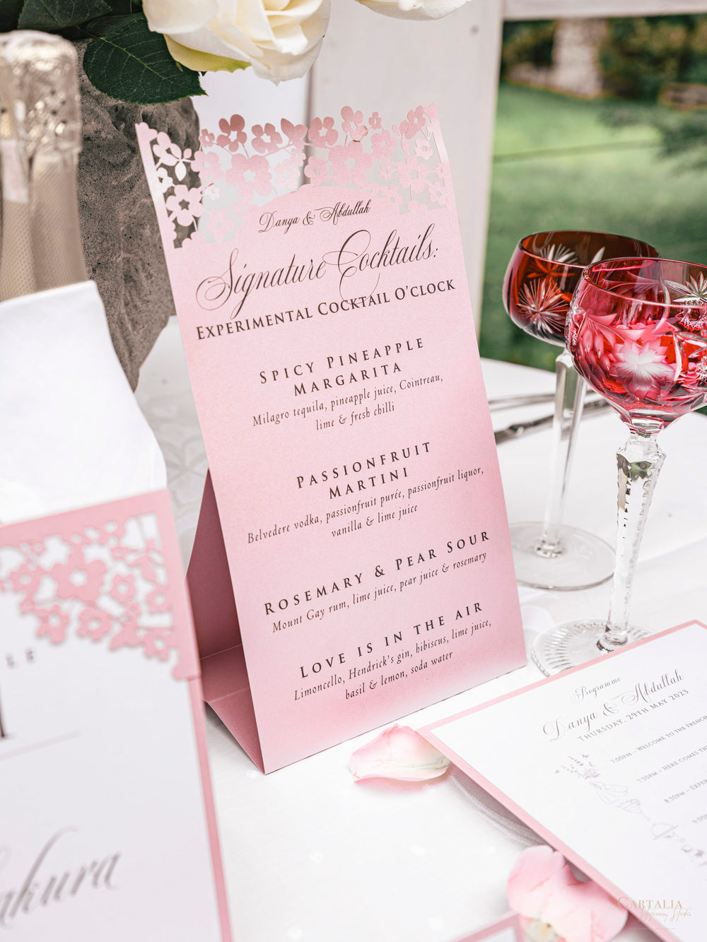 Signature Drinks Bar Menu | Bespoke Bar and Cocktail Menu | Villa Ephr ...